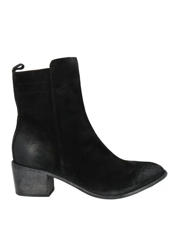 Moma Suede Ankle Boots - Black