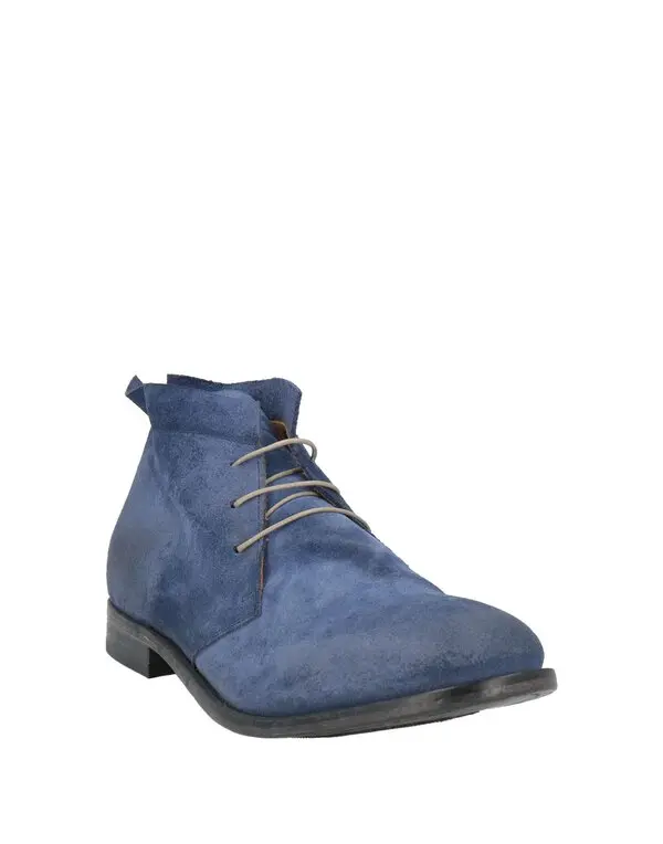 Moma Leather Ankle Boots - Blue