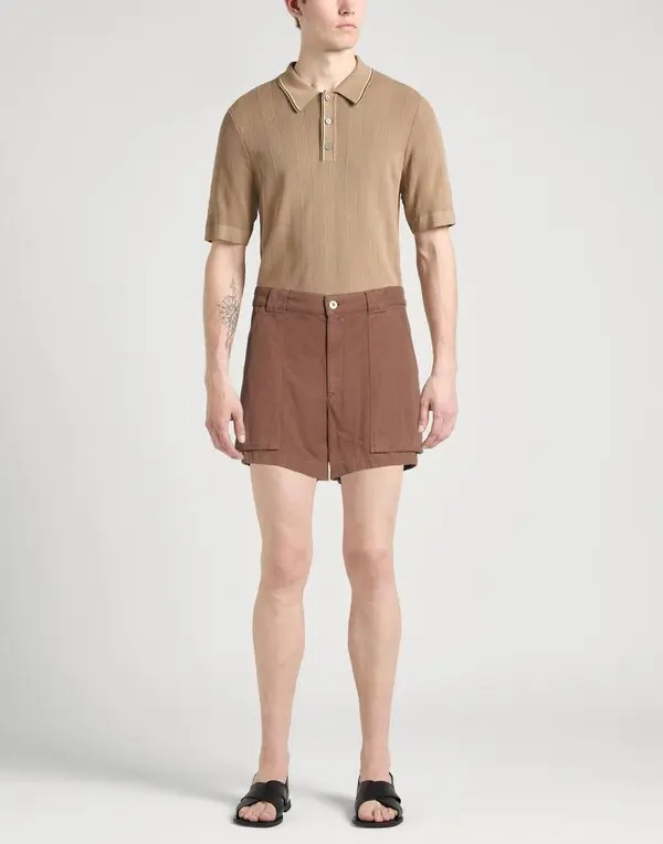 TOD'S Canvas Casual Shorts - Brown