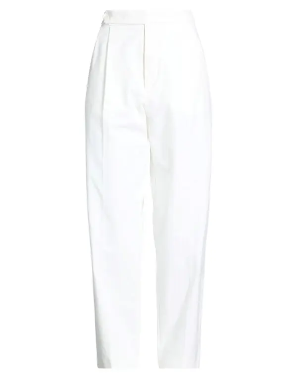 TOD'S Tapered High Waisted Pants - White