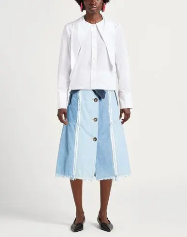 TOD'S Flared Denim Skirt With Belt