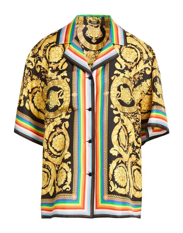 Versace Signature Printed Twill Shirt