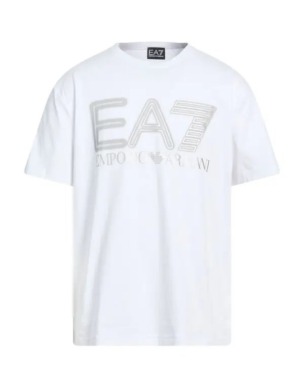 EA7 T-shirt Size Cotton, Elastane - White