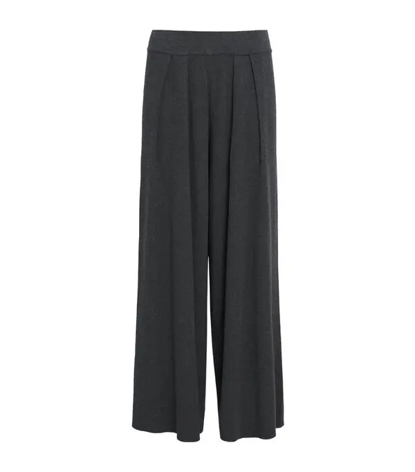 L'Agence Stretch-knit Milly Wide-leg Trousers