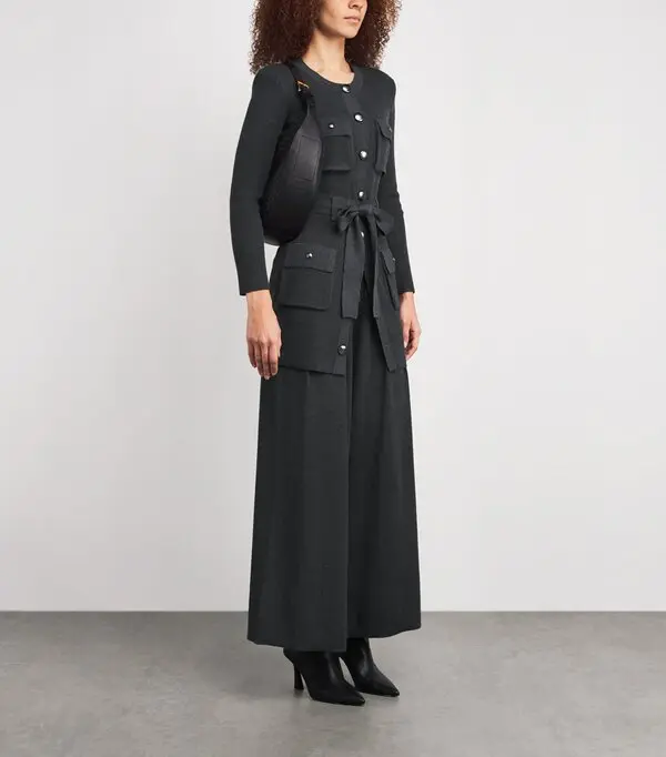 L'Agence Stretch-knit Milly Wide-leg Trousers