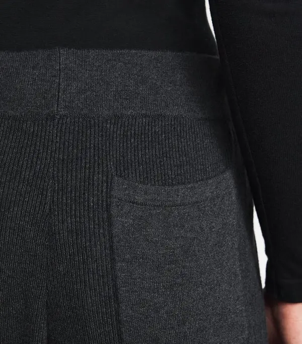 L'Agence Stretch-knit Milly Wide-leg Trousers