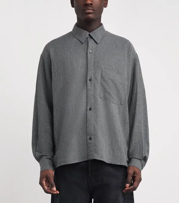 WON HUNDRED Check Maza Shirt - Grey