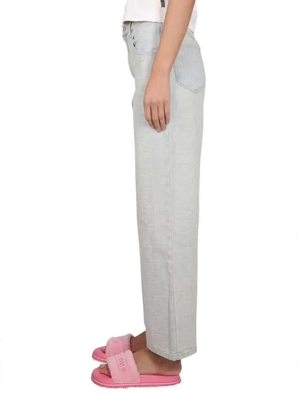 Marc Jacobs Monogram Denim Jeans - Azure
