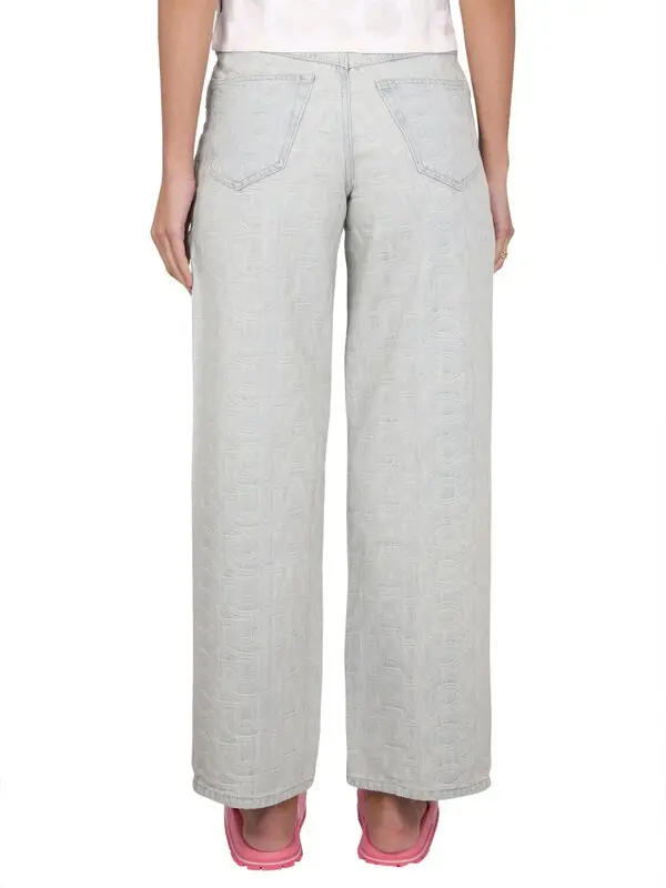 Marc Jacobs Monogram Denim Jeans - Azure