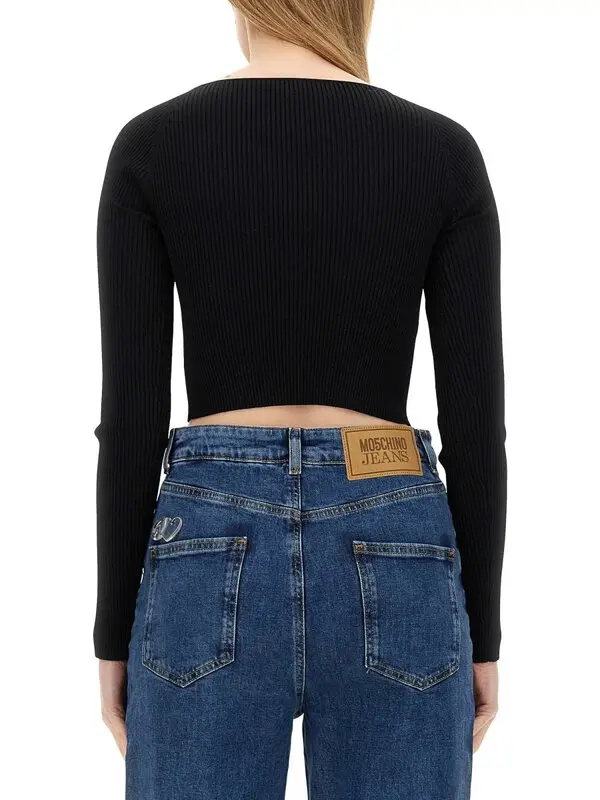 Moschino Ribbed Knit Top