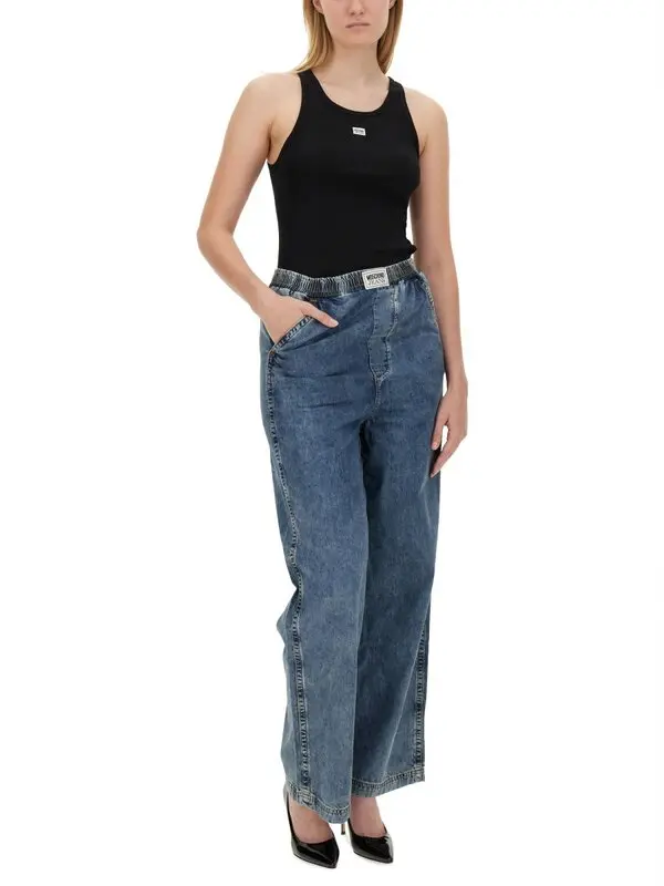 Moschino Wide Leg Jeans