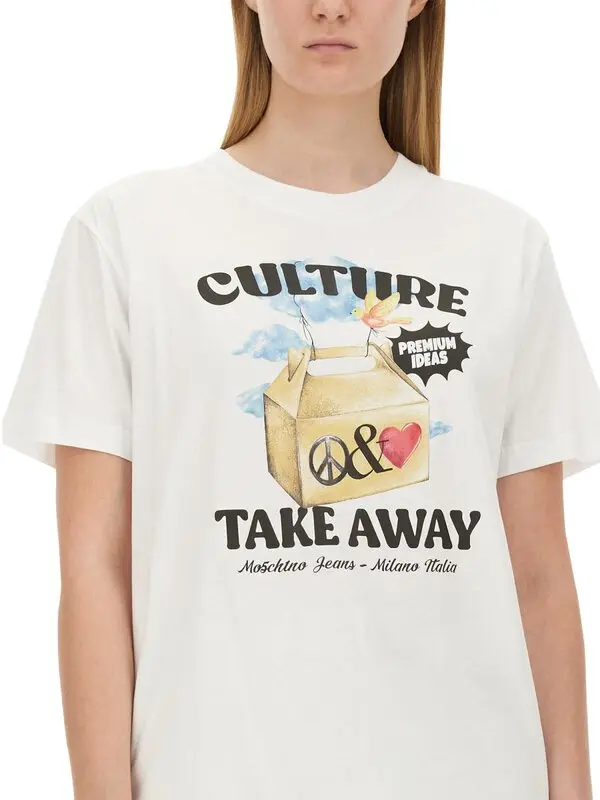 Moschino Printed T-shirt - White