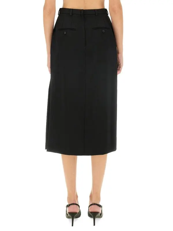 Dolce & Gabbana Slim Fit Longuette Skirt