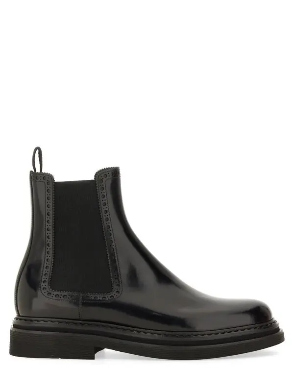 Dolce & Gabbana Brushed Leather Chelsea Boots