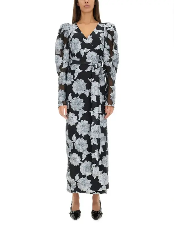 ROTATE BY BIRGER CHRISTENSEN Floral Maxi Dress