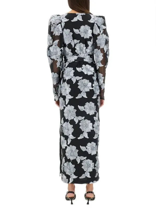 ROTATE BY BIRGER CHRISTENSEN Floral Maxi Dress