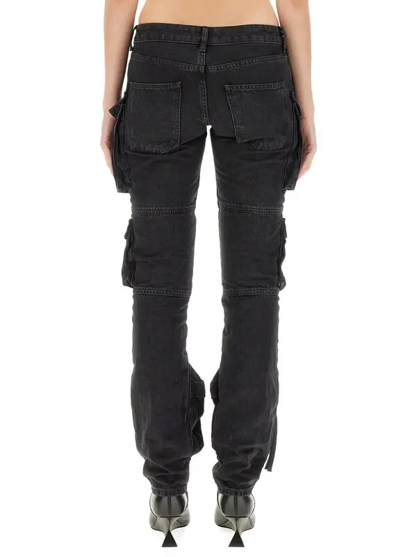 Attico Cargo Jeans - Black
