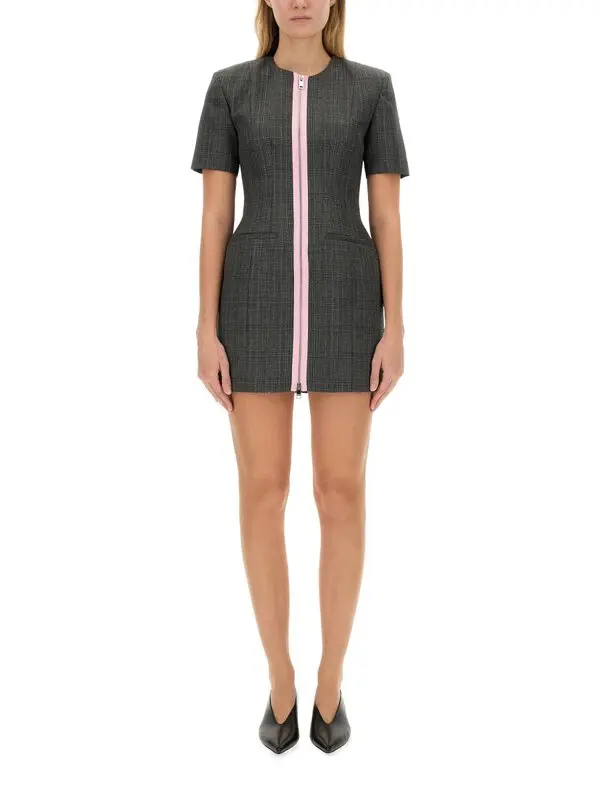 MSGM Virgin Wool Mini Dress