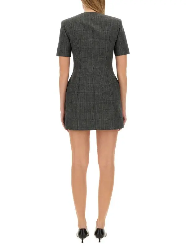 MSGM Virgin Wool Mini Dress