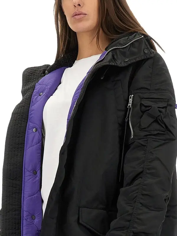 Alpha Industries Long Bomber Jacket N 3 B - Black