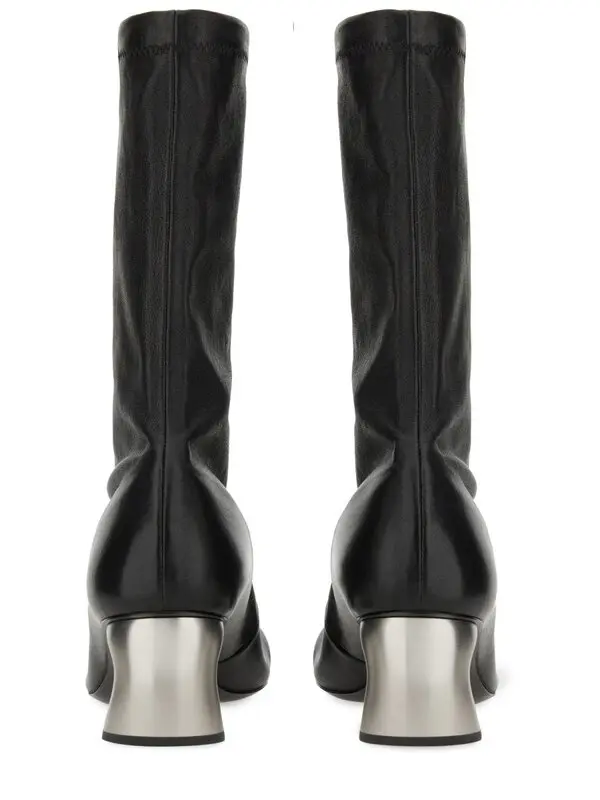 JIL SANDER Leather Mid-calf Boot
