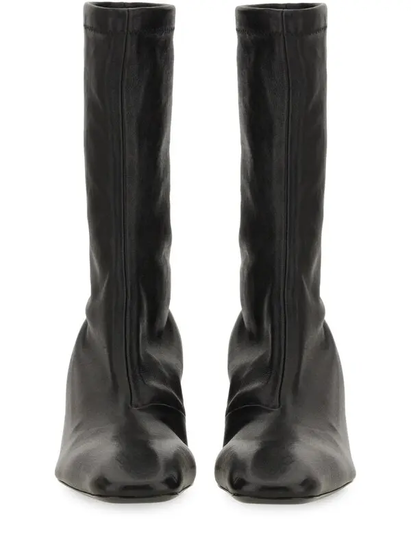 JIL SANDER Leather Mid-calf Boot