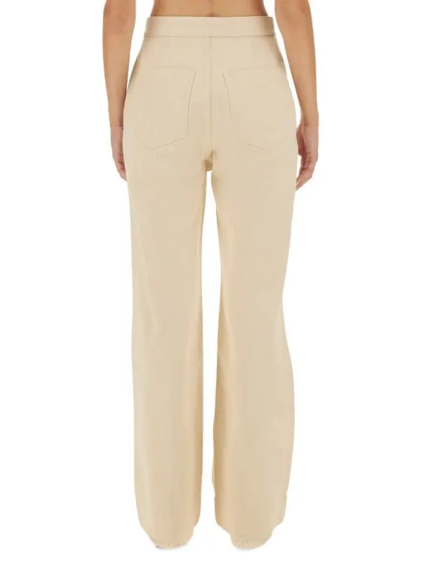 JIL SANDER Flared Pants - Ivory