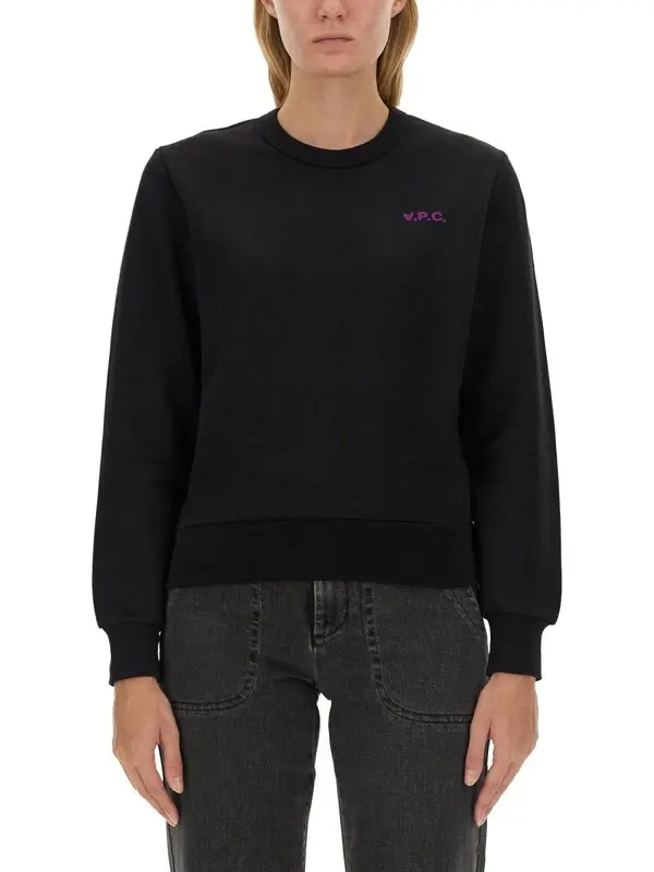 A.p.c. Logo Sweatshirt - Black