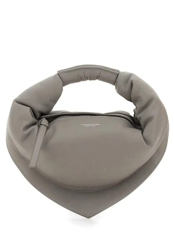 FEDERICO CINA Mini 'tortellino' Handbag - Grey