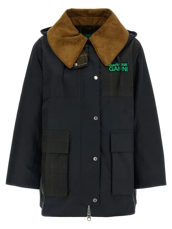 Barbour X Ganni Waxed Cotton Parka