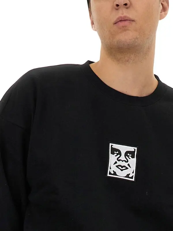 Obey Cotton-blend Sweatshirt - Black