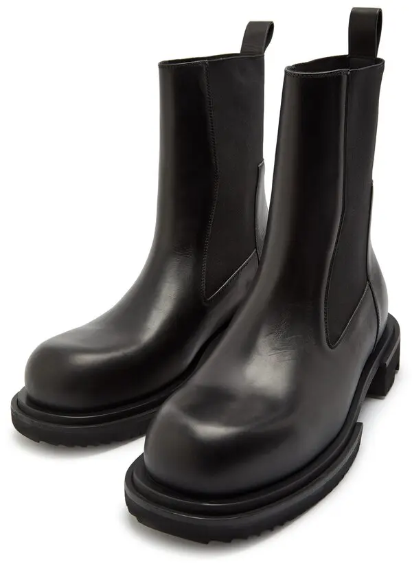 Rick Owens Gabe Leather Chelsea Boots - Black