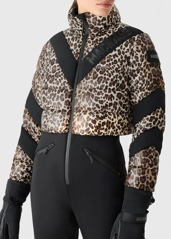Mackage Satory Cheetah-print Ski Suit