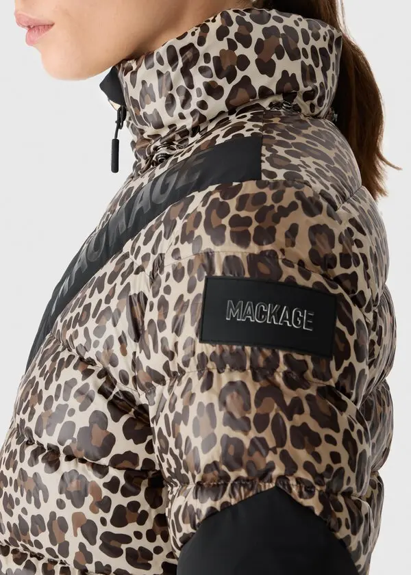 Mackage Satory Cheetah-print Ski Suit