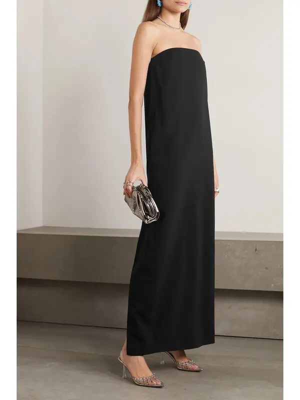 16Arlington Blaise Strapless Crepe And Satin Maxi Dress
