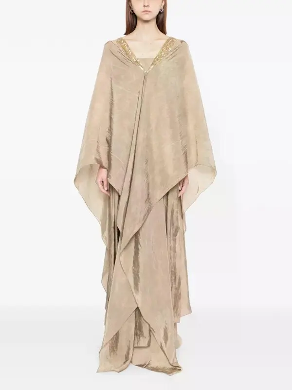 SHATHA ESSA Draped Maxi Dress