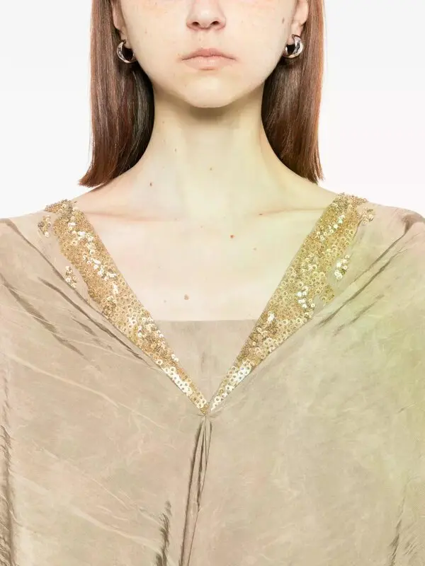 SHATHA ESSA Draped Maxi Dress