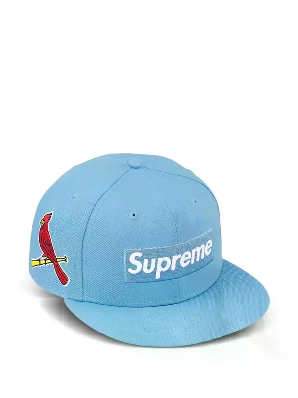 Supreme Mlb Teams Box Logo New Era Cap - Blue