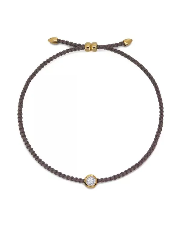 Monica Vinader Laboratory-grown Diamond Cord Bracelet - Brown