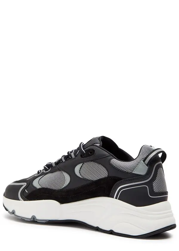 CLEENS Pulse Runner Panelled Sneakers - White And Black