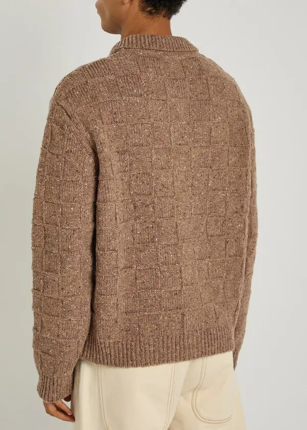 You Must Create Rat Pack Wool-blend Cardigan - Taupe