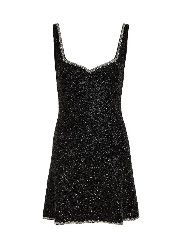 Alice + Olivia Eve Embellished Mini Dress
