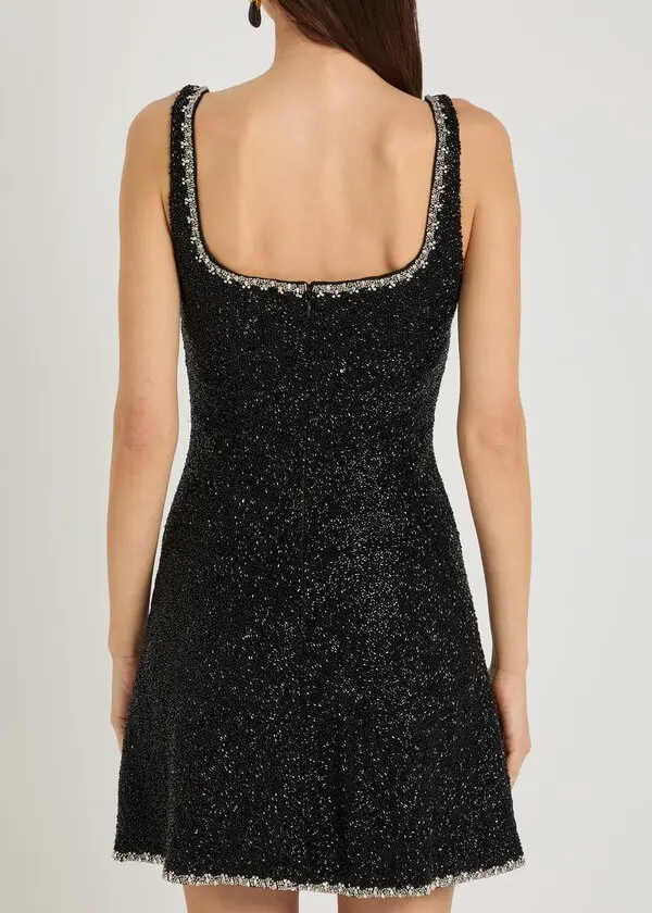 Alice + Olivia Eve Embellished Mini Dress
