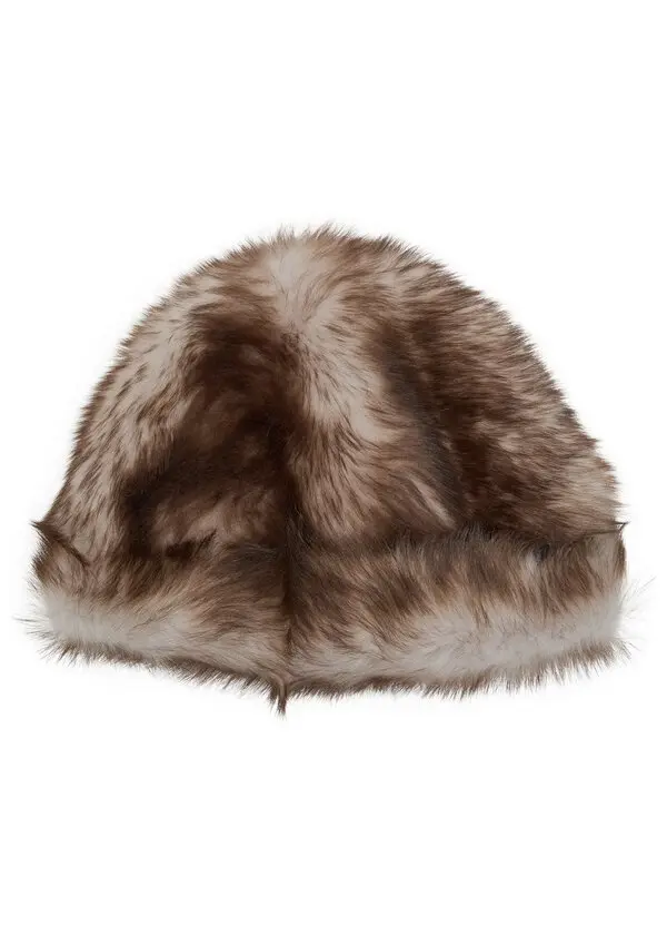 Nour Hammour Louve Shearling Hat - Grey