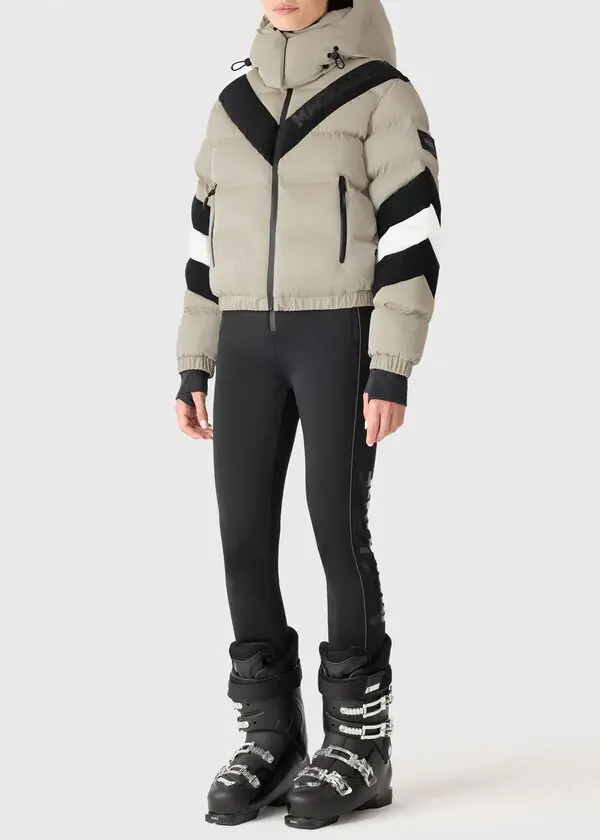 Mackage Chevron High-gloss Shell Ski Jacket