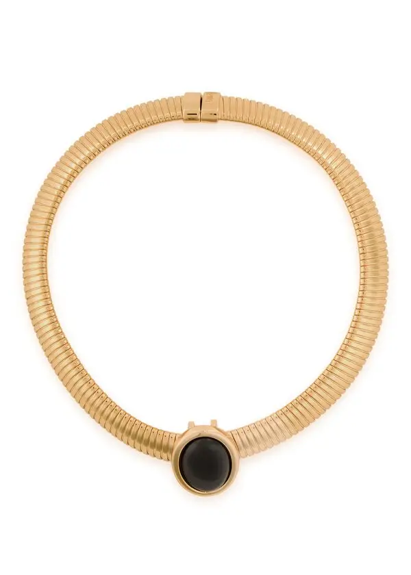 JULIETTA Opyum 18kt-plated Tubogas Necklace - Gold