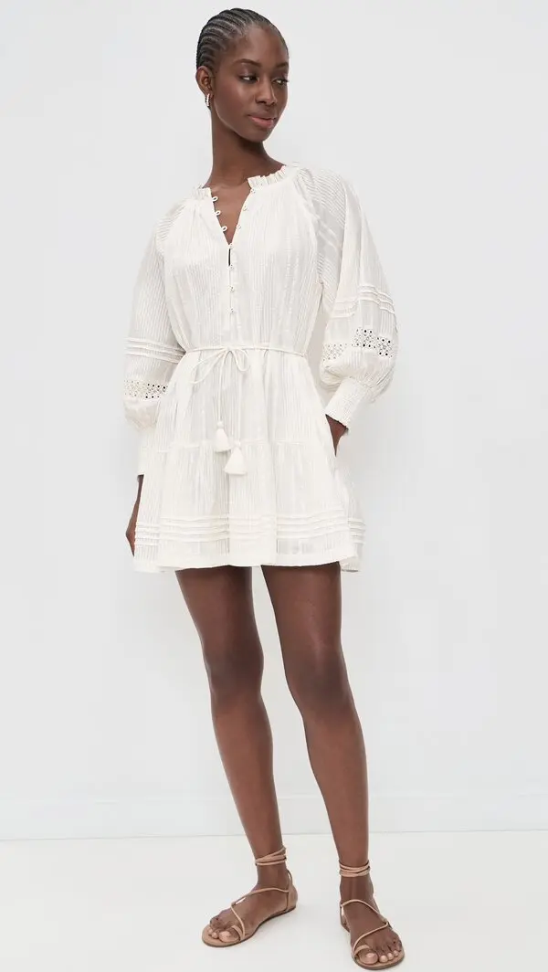 CLEOBELLA Meadow Mini Dress - Ivory