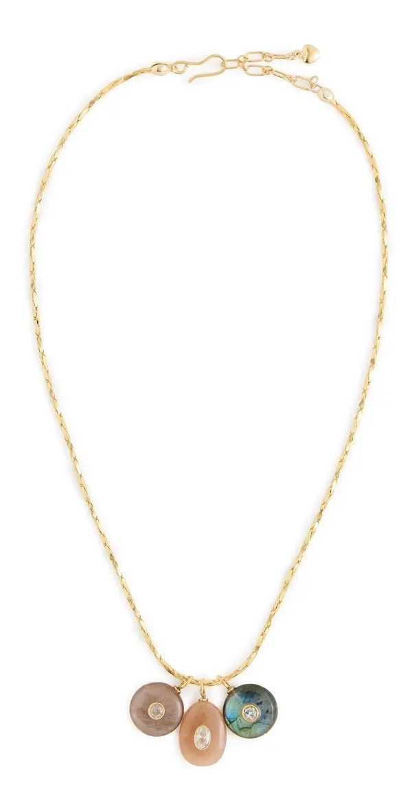 Brinker & Eliza Tripp Charm Necklace - Blush Multi