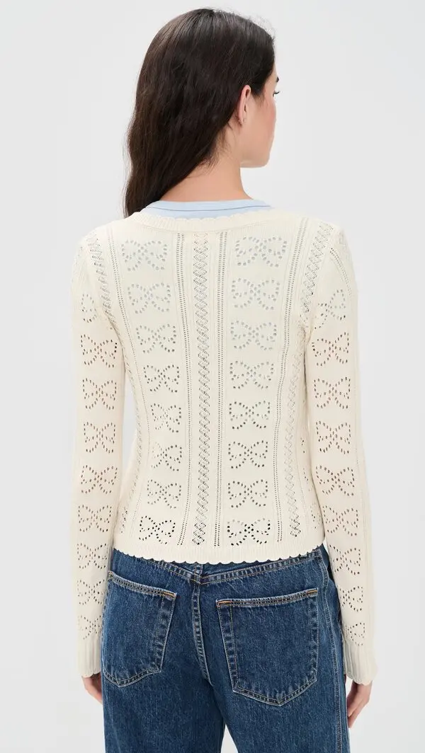 Z Supply Gema Pointelle Knit Cardigan