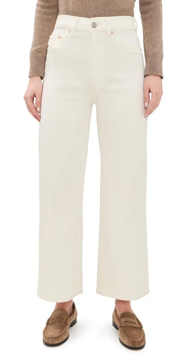 DL1961 Hepburn Wide Leg High Rise Ankle Jeans